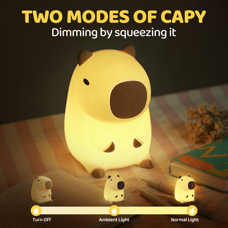 MeWaii® Capybara Squishy Night Light - Perfect Gift 🎁 – Huggwaii